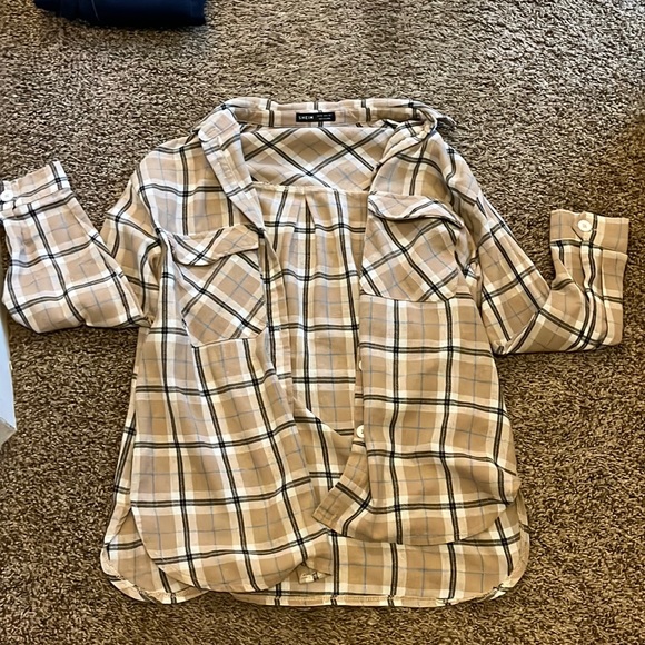 Sweaters | Linen Colored Flannel From Shein | Poshmark